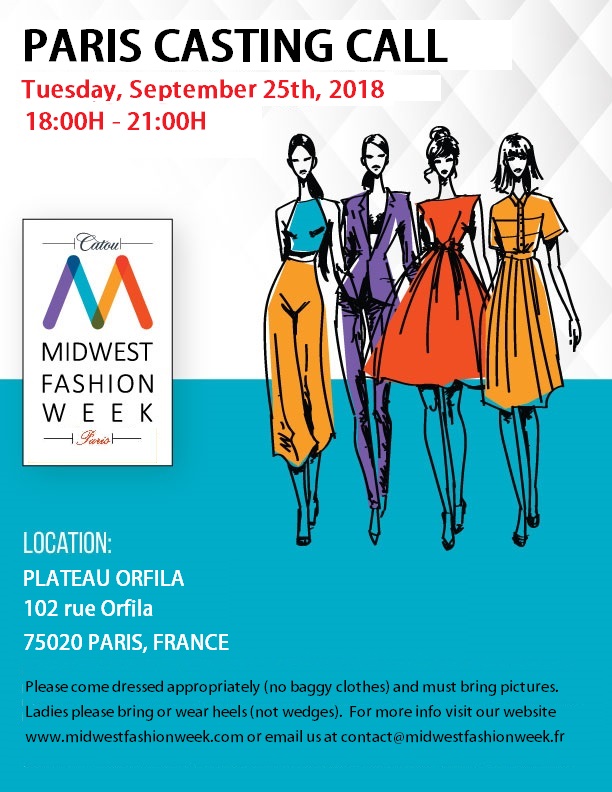 Casting call schedule – Midwest Fashion Week